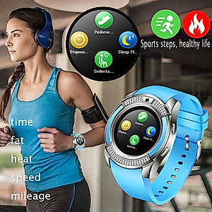 AKDSteel Y1 blueteeth Smart Watch with Touch Screen Camera/SIM Card Slot Waterproof Smart Watch Black Fashion CE