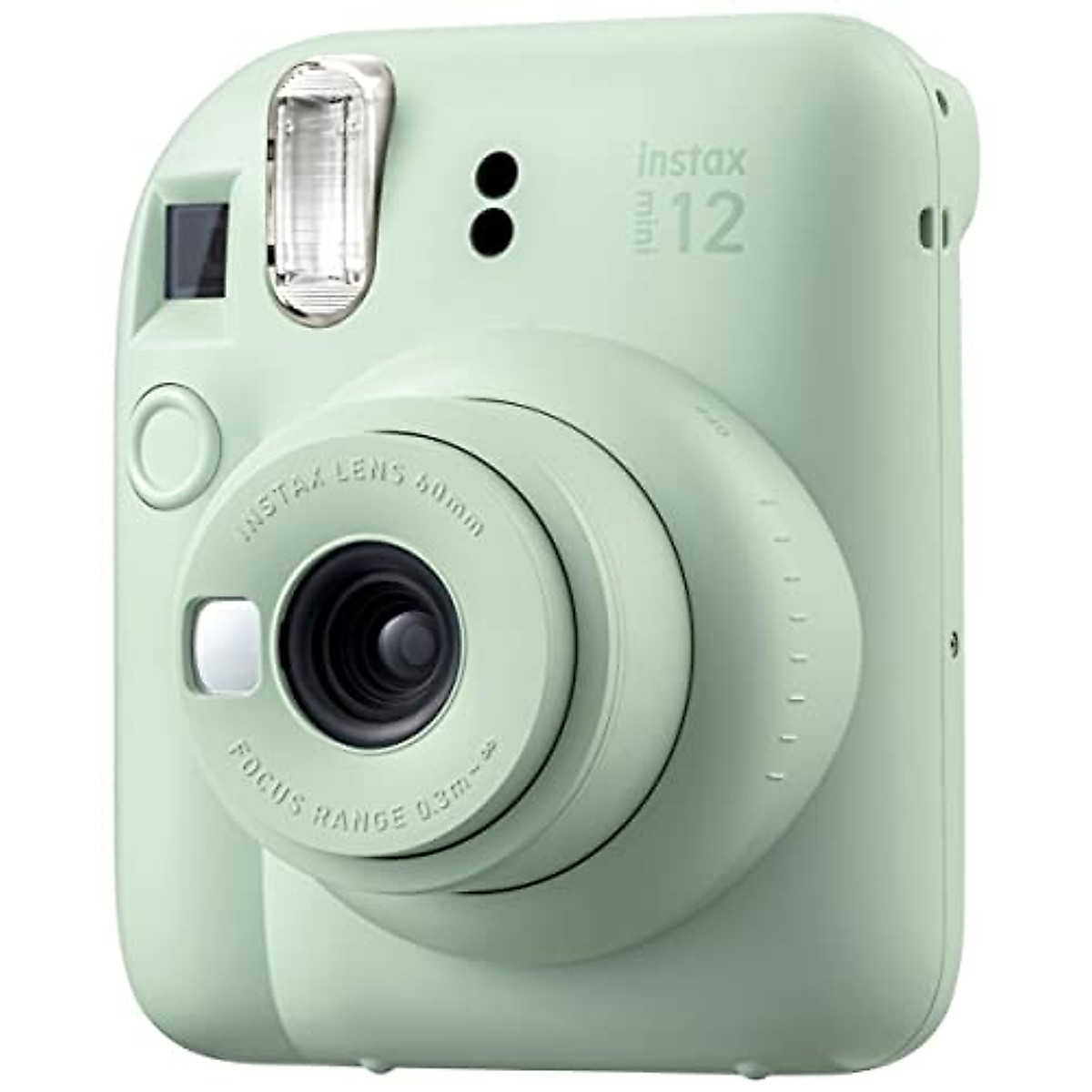 Fujifilm Instax Mini 12 Instant Film Camera (Mint Green), Fujifilm Instax Mini Twin Pack Instant Film 20 Prints, Case - Acessory Bundle