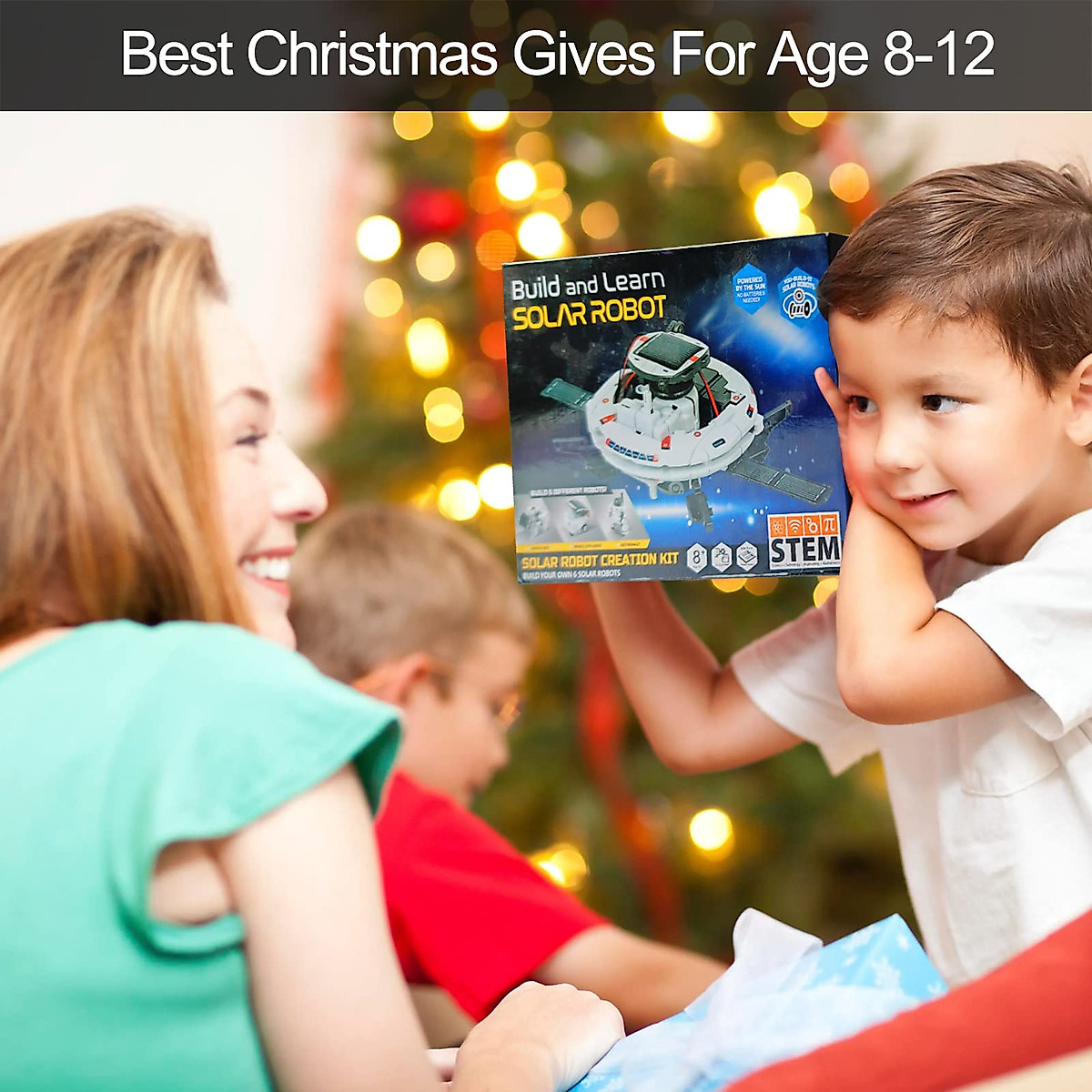 STEM 6-in-1 Education Solar Power Robot Toys for Boys Ages 8-12, DIY Building Educational Experiment Robotics Science Kit for Kids, Birthday Gifts for 8 9 10 11 12 Years Old Boys Girls Teens