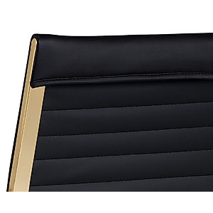 Sunpan 104047 Jessica Office Chair - Gold - Black