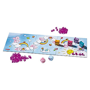 HABA Unicorn Glitterluck Cloud Crystals - A Sparkling Dice Games Competition, Children's Games & Unicorn Gifts for Ages 3+, Made in Germany