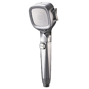 4 Modes High Pressure Shower Head Sprayer Water Saving Adjustable Shower with Switch on Off Button Nozzle Filter for Bathroom