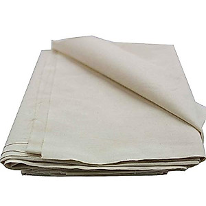 Mybecca 7oz Natural Cotton Canvas Fabric by The Yard, 58-Inch Wide