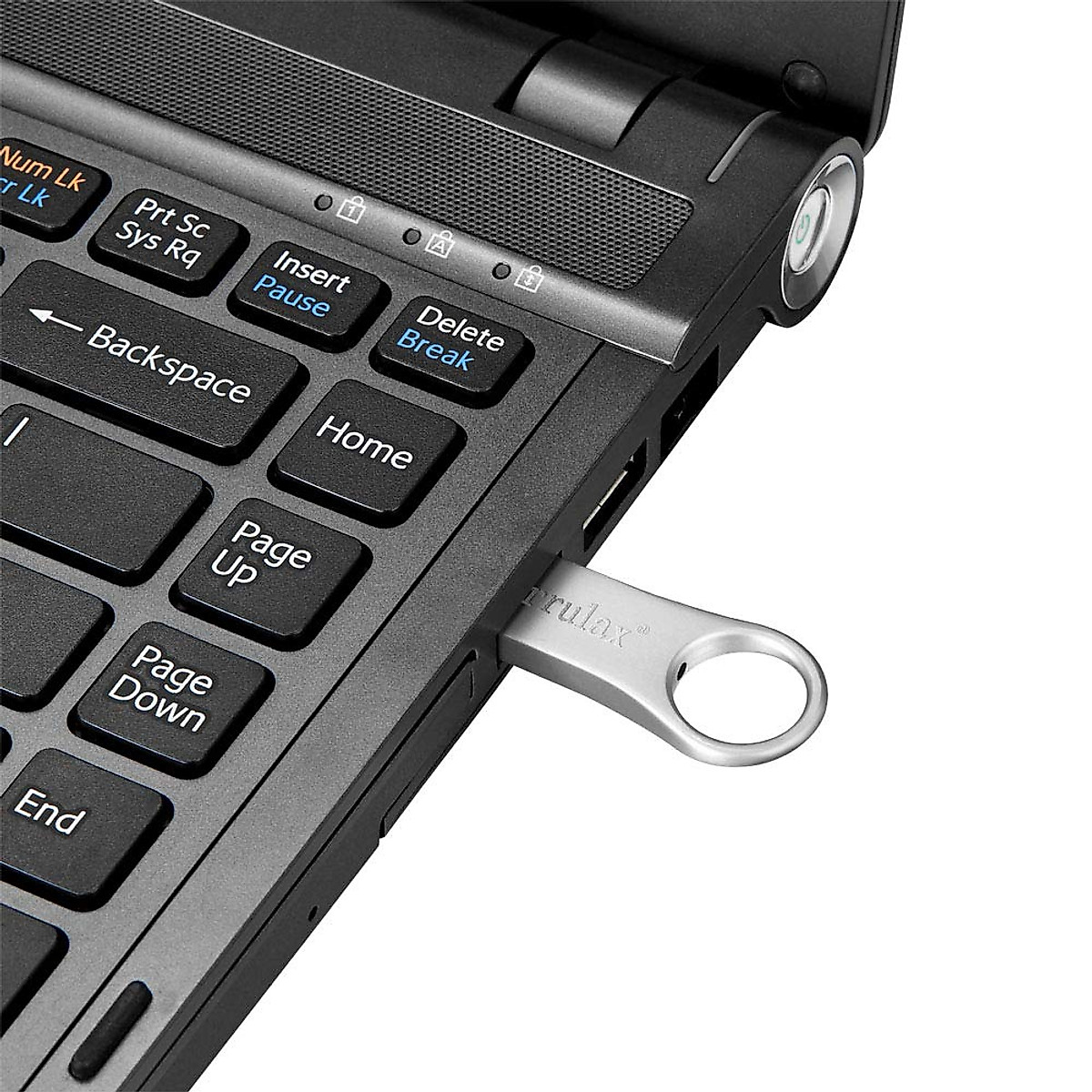 GARRULAX USB Flash Drive, 8GB / 16GB / 32GB / 64GB USB 2.0 Metal USB Memory Stick Date Storage Pendrive Thumb Drives (16GB, Silver)