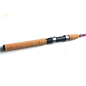 Santiam Fishing Rods Pink Travel Rod 4 Piece 7'0" 4-10lb Light Graphite Spinning Rod