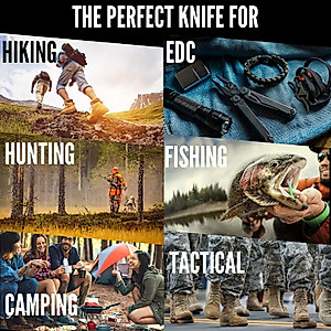 Western Active Honey Badger Medium Pocket Knife EDC Drop Point Folding Utility Knife 3.2" Steel Blade, Reversible Pocket Clip, Folding Pocket Knife - (2.9oz) Drop Point Medium Orange D2 HB1060