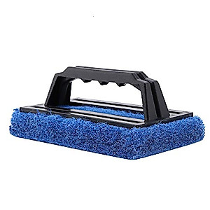 Yosoo Aquarium Fish Tank Cleaning Brush, Glass Algae Scraper Cleaner, Aquarium Cleaning Tool, Hand-held Plastic Bathroom Tile Surfaces Household Kitchen