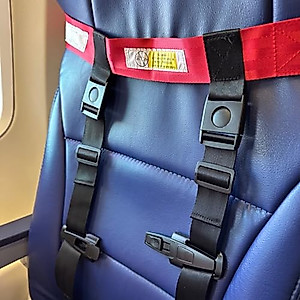 ROSROSE Child Airplane Safety Travel Harness, Airplane Travel Accessories for Kid Toddler, Child Aviation Flight Seat Device, Safety Restraint System Keep Your Child Safe (Not Suitable for Vehicles)