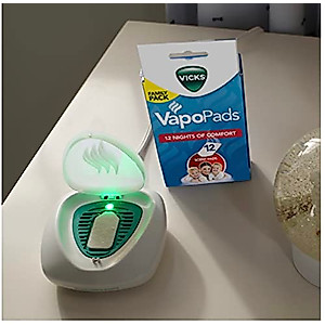Vicks Waterless Menthol Vaporizer for Adults, 5 Pads