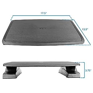 Mount-It! Ergonomic Footrest for Office or Home | Under Desk Tilting Footrest | Adjustable Desk Foot Rest with Massaging Surface and 3 Tilt Positions