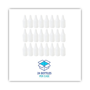 Boardwalk BWK00024 24 oz. Embossed Spray Bottle - Clear (24/Carton)