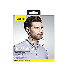 Jabra 100-98300000-02 Halo Smart Wireless Bluetooth Headset, Black