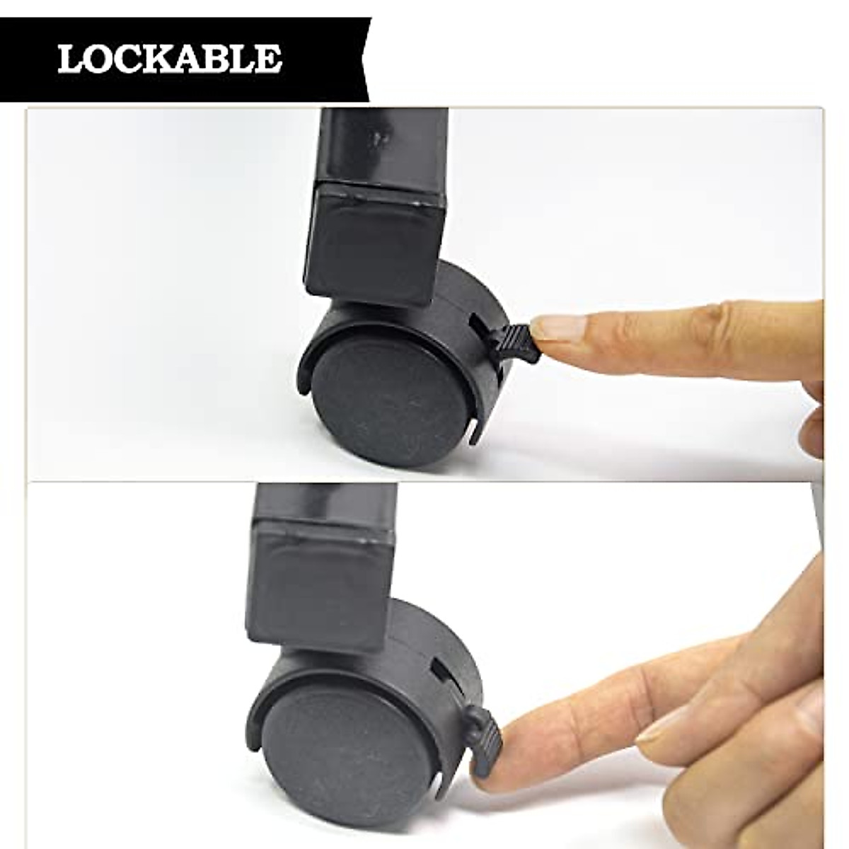 uyoyous 6-Tier Hats Display Rack Rotating Retail Hat Rack Stand 30 Hooks Adjustable Hat Headwear Rack with Wheels Metal Free Standing Hat Hanger Floor Standing Tower for Wig Cap Baseball Hats