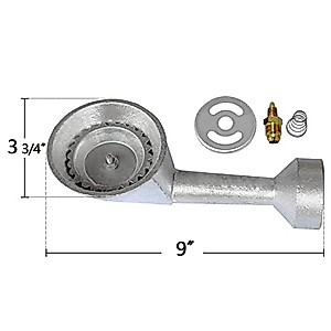 Hongso High Pressure Cast Iron Burner Replacement for Round Bayou Classic Cooker Frames (CBBG10N)