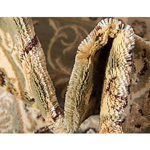 Unique Loom Versailles Collection Traditional Classic Medallion Floral Motif Area Rug (2' 2 x 3' 0 Rectangular, Green/ Ivory)