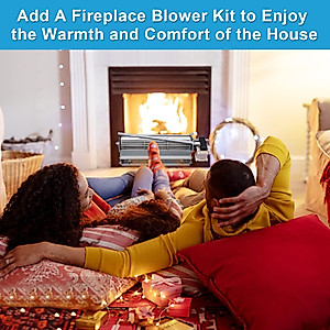 Hipoilk GFK4, GFK4A Fireplace Blower Fan Kit for Heatilator Fireplaces, FK4 GFK4B Fireplace Blower Fan Kit for Heatilator ND4236 NDV4236I GNDC36 ND4236I GNDC33 NDV4236 NDV3933I ND3933, Temco 36TDVN