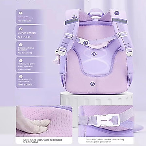 Xdalula Teenage Girls' Backpack Middle School Students Bookbag Outdoor Daypack with USB Charge Port Bookbag for School (black