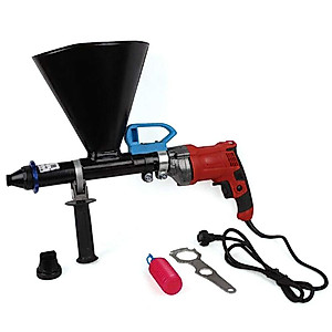 Gdrasuya10 700W Mortar Grout Electric Gun, Brick Pointing and Tile Grouting Cement Applicator Tool with 2 Nozzle