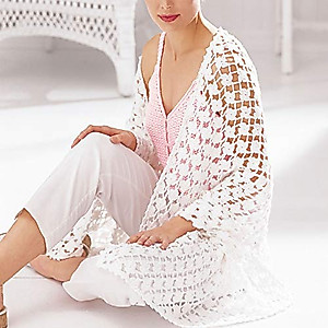 Patons Grace Yarn, 1.75 oz, Snow, 1 Ball