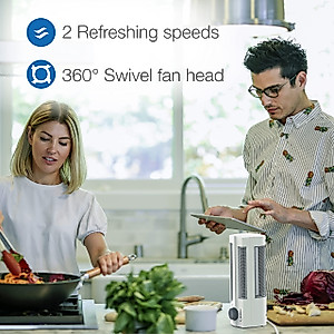Lasko 4006 Clip Stik Desk Fan 2-SPEED, 10.5" High