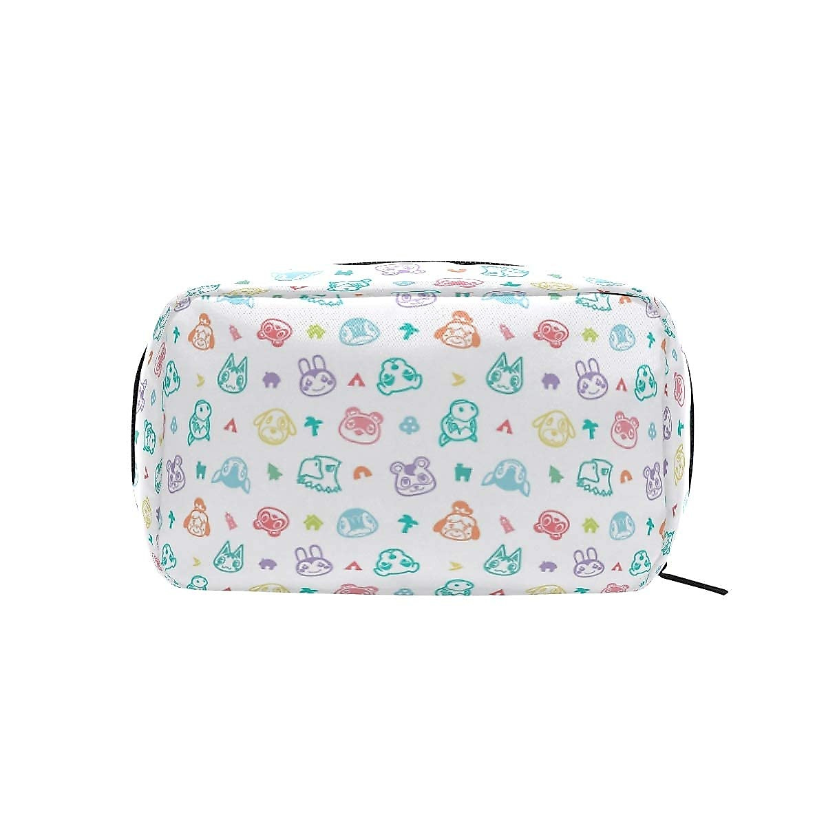 Cosmetic Bag Portable and Suitable for Travel Animal Crossing Pattern Makeup bag with Zipper Pencil Bag Pouch Wallet