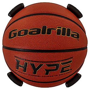 Silverback Basketball Holder Compatible with Men's, Women's, Youth Basketballs, Soccer Balls, Volleyballs, and Kickballs,Black