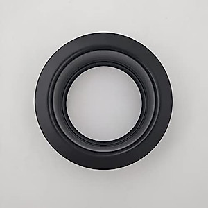 GZILA Garbage Disposal Flange Black, Universal Garbage Disposal Flange Replacement for 3-1/2 Inch Standard Sink Drain Opening SUS304 Stainless Steel