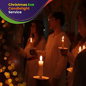 Exquizite 104 Drip Protectors/Candle Bobeches for Devotional Candlelight Vigils, Church Service, Memorial Service, Mass, Ceremonies - Box of 104 Drip Protectors/Paper Bobeches, White 3" Diameter