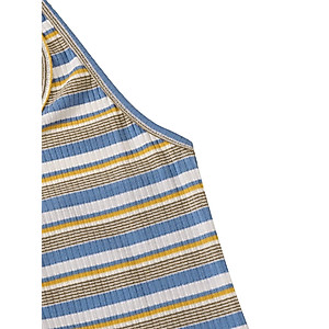 SweatyRocks Women's Casual Sleeveless Vest Halter Crop Top Cami Tank Tops Blue S