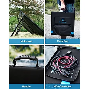 BLUETTI SP120 120W Solar Panel for AC200P/EB70/AC50S/EB150/EB240 Solar Generator,Portable Foldable Solar Panel for Outdoors Camping Vanlife Off Grid