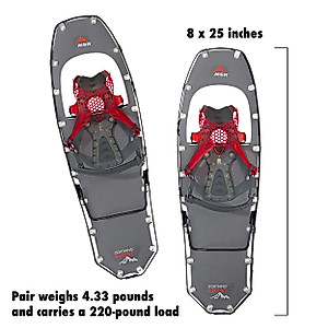 MSR Lightning Ascent Backcountry & Mountaineering Snowshoes with Paragon Bindings, 25 Inch Pair, Cobalt Blue