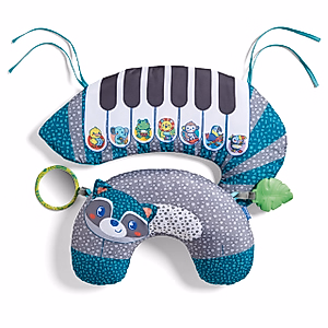 Infantino Grow with Me 3-in-1 Tummy Time Piano - 35 Sensory Stimulating Sounds, 3 Ways to Play, Tiny to Toddler, Attaches to Cribs, Tummy-Time