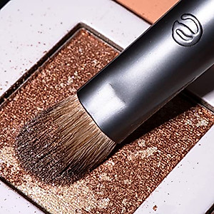 EcoTools Makeup Brush Set for Eyeshadow, Foundation, Blush, and Concealer with Bonus Storage Case, Start the Day Beautifully, Travel Friendly, 6 Piece Set