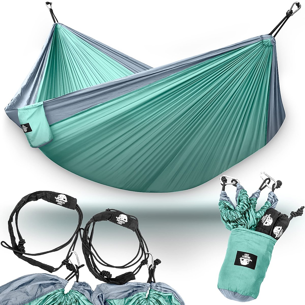 Legit Camping Hammock - Hammocks - 2 Person Hammock - Tree Hammock - Double Hammock - Portable Hammock - Outdoor Hammock - Hammock - Travel Hammock - Hammocks for outside - Heavy Duty Hammock