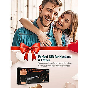 Gifts for Men/Dad, Cool Gadgets for Men, Calmsen Magnetic Wristband with LED Flashlight Gloves, Stocking Stuffers for Men, tool for Husband/Boyfriend/Grandpa on Christmas Day , Father Day，Birthday