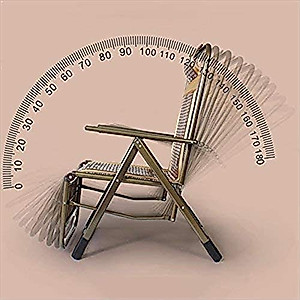 XZGDEN Lightweight Camping Chairs Garden Loungers Folding Chair Summer Breathable Cool Recliner Office Chair Lunch Break Chair Adjustable Adjustable Lounge Chair (Color : A)