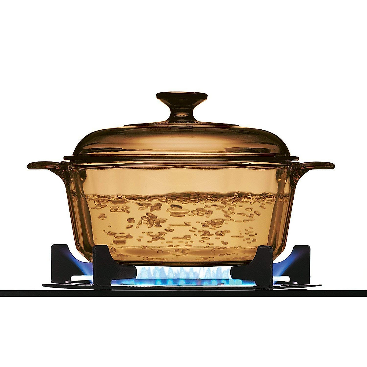 VISIONS 3.25L Pyroceram Versa Pot with Glass Cover, Amber