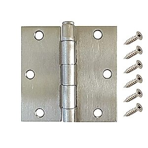 UYSB 50 Pack 3.5" Interior Door Hinges with Square Corner Door-Hinges Door Hinges Door Hinges Kitchen Cabinet Hinges Hinges for Kitchen cabinets Door Hinge Door Hardware Cabinet Hinge Hinges SMA