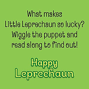 Happy Leprechaun Finger Puppet Plush St. Patrick's Day Board Book Ages 0-4 (Finger Puppet Board Book)