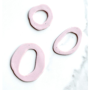 Polymer Clay Cutters – The Clayful Co Pebble Pack Set of 9 – Plastic Cutter for making Jewelry and Earring Shapes