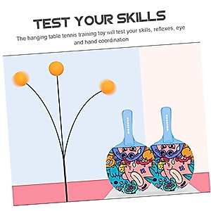 BIUDECO 1 Set Table Tennis Trainer Practice Tool Table Tennis Practicing Toys Pong Training Device Indoor Game Toys Sports Plaything Portable Table Tennis Household Suit Abs Child