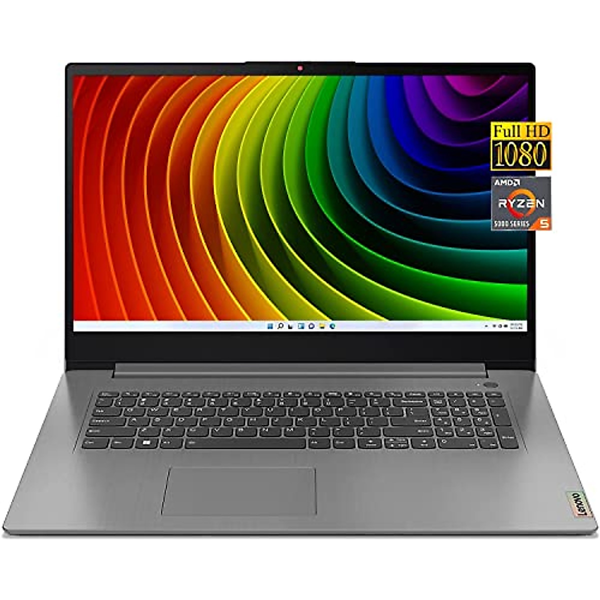 Lenovo IdeaPad 3 Laptop, 17.3" FHD Display, AMD Ryzen 5 5625U Processor (Beats i7-1255U), 16GB RAM, 512GB SSD, AMD Radeon Vega 7 Graphics, Fingerprint Reader, Wi-Fi 6, Windows 11 Home
