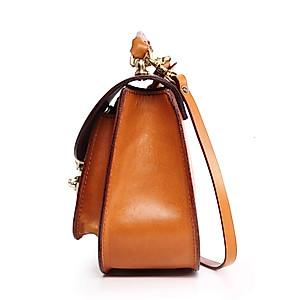 OLD TREND Genuine Leather Halibut Crossbody Bag (Cognac)