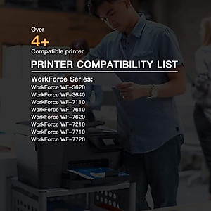 E-Z Ink (TM) Remanufactured Ink Cartridge Replacement for Epson 252 XL 252XL T252XL to use with Workforce WF-3620, WF-3640, WF-7110, WF-7610, WF-7620, WF-7210 (2 Cyan, 2 Magenta, 2 Yellow, 6 Pack)