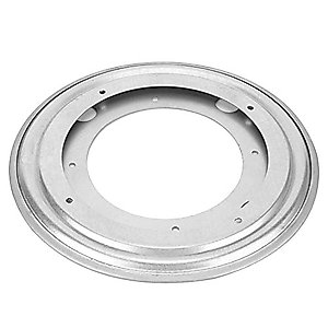 Lazy Susan, Lazy Susan Bearing, Rotating Turntable Bearing Round Swivel Plate Hardware for Kitchen Dining Table(8 inch Galvanized Round Turntable)