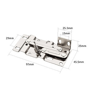 Furniware 1Pair Tip Out Tray Hinges, Standard Sink Hinges for Sink-Front Drawer, Steel