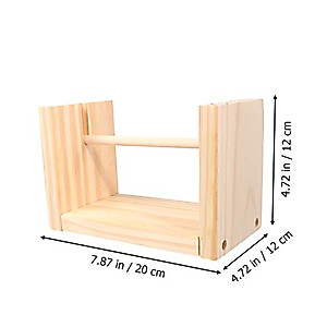 EXCEART Wooden Spool Rack Embroidery Yarn Spool Thread Holder Sewing Organizer Beaded Thread Tool Stand for Home Mall Dorm Store