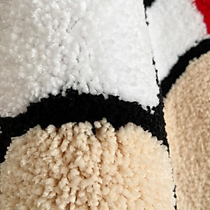 LAKEA Breast Rug Bath Mat Tufted Rug Carpet Bathroom Non Slip Absorbent Foot Mat Entrance Small Rug for Bedroom Comfortable Alfombra (27x23inch (70x58cm))