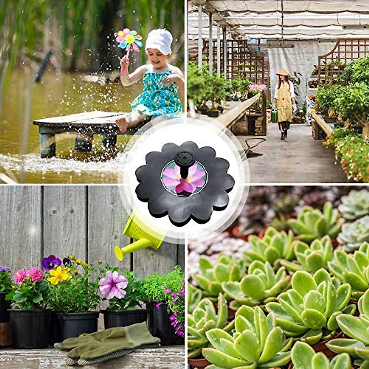 XXXDXDP Solar Fountain Floating Garden Water Fountain Pool Pond Decoration Solar Powered Fountain Water Pump Drop Shipping