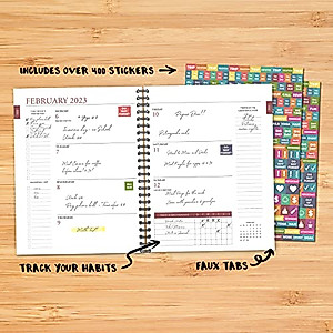 Colored Circles 8.5" x 11" Hardcover Weekly Planner